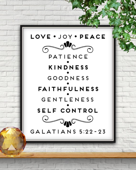 Love Joy Peace Fruit of the Spirit Fruit of the Spirit Wall | Etsy