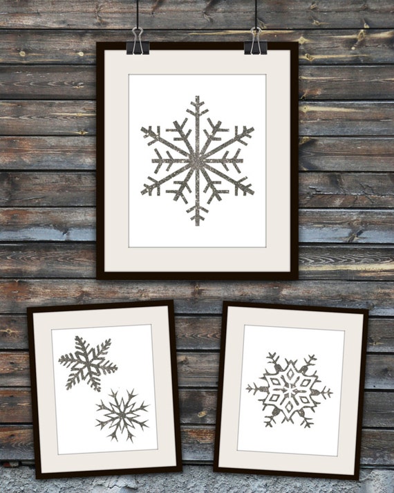Silver Snowflake Frame