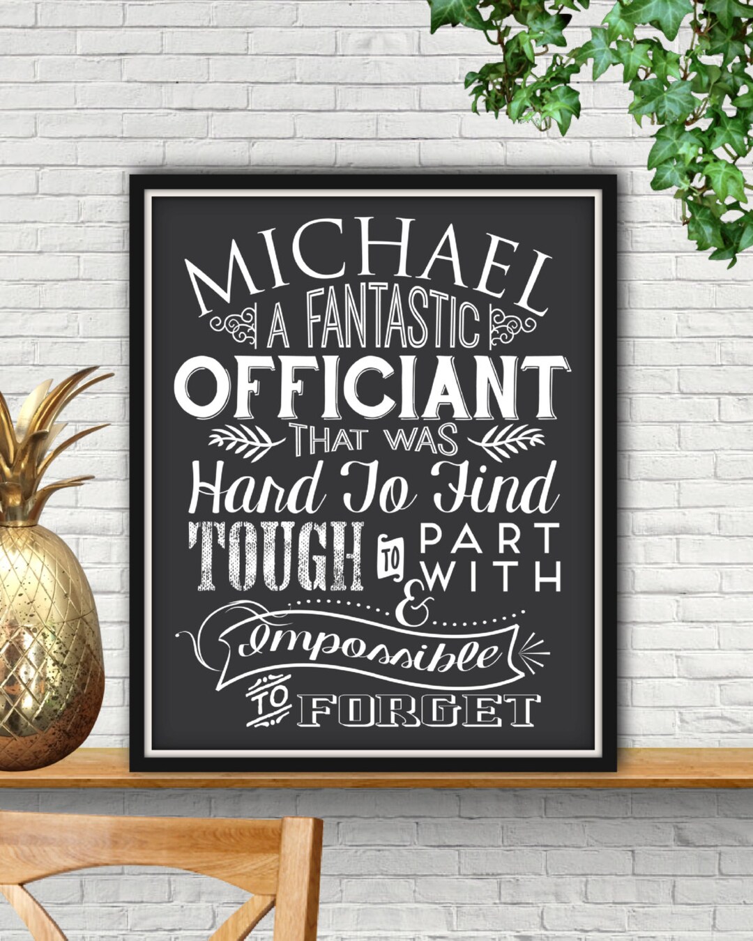 Custom Fantastic Officiant Print, Wedding Officiant Gift, Officiant ...