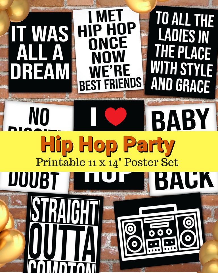 Art & Collectibles Prints Notorious birthday party Rap poster 90s hip ...