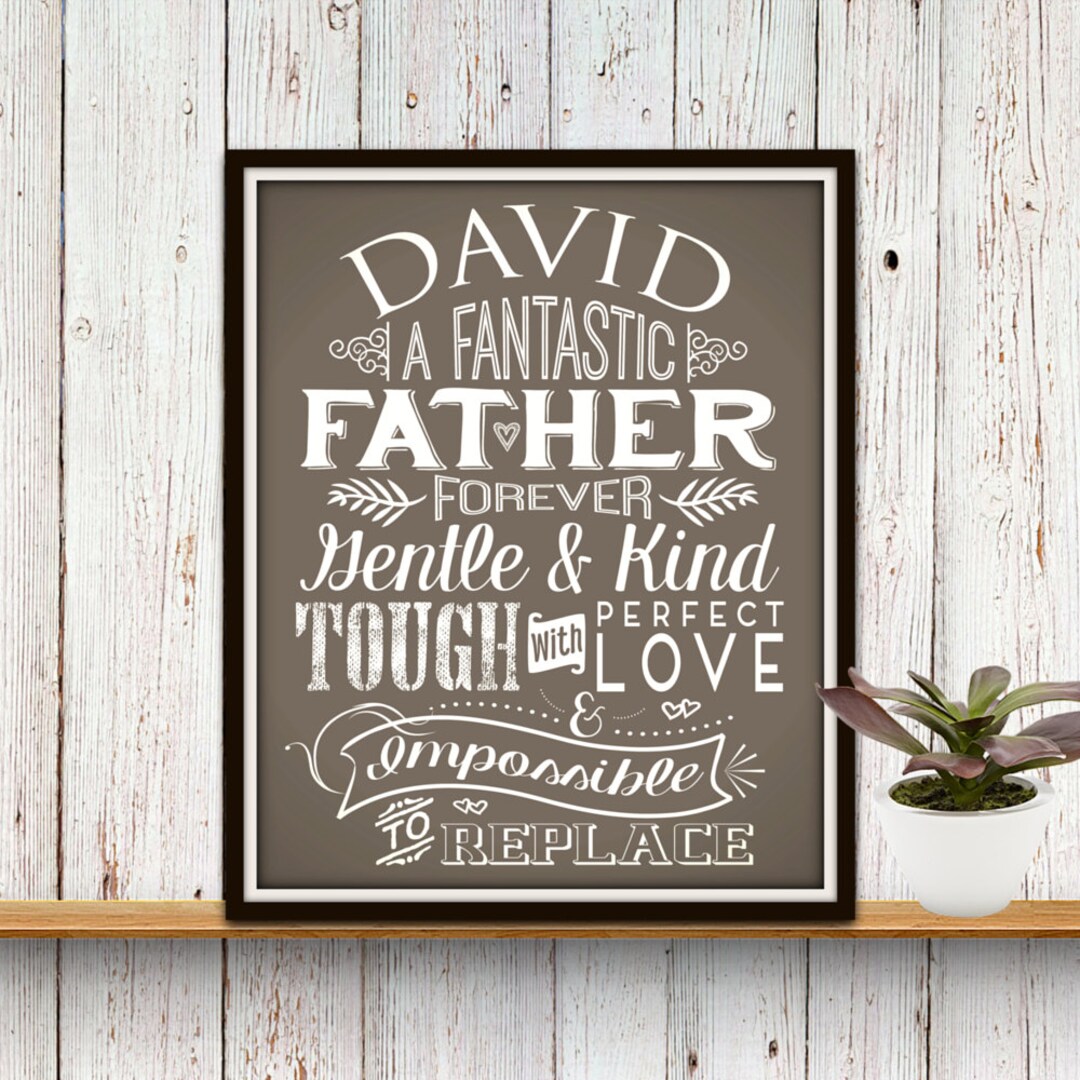 Custom Fantastic Father Print, Fathers Day Printable, Fathers Day ...
