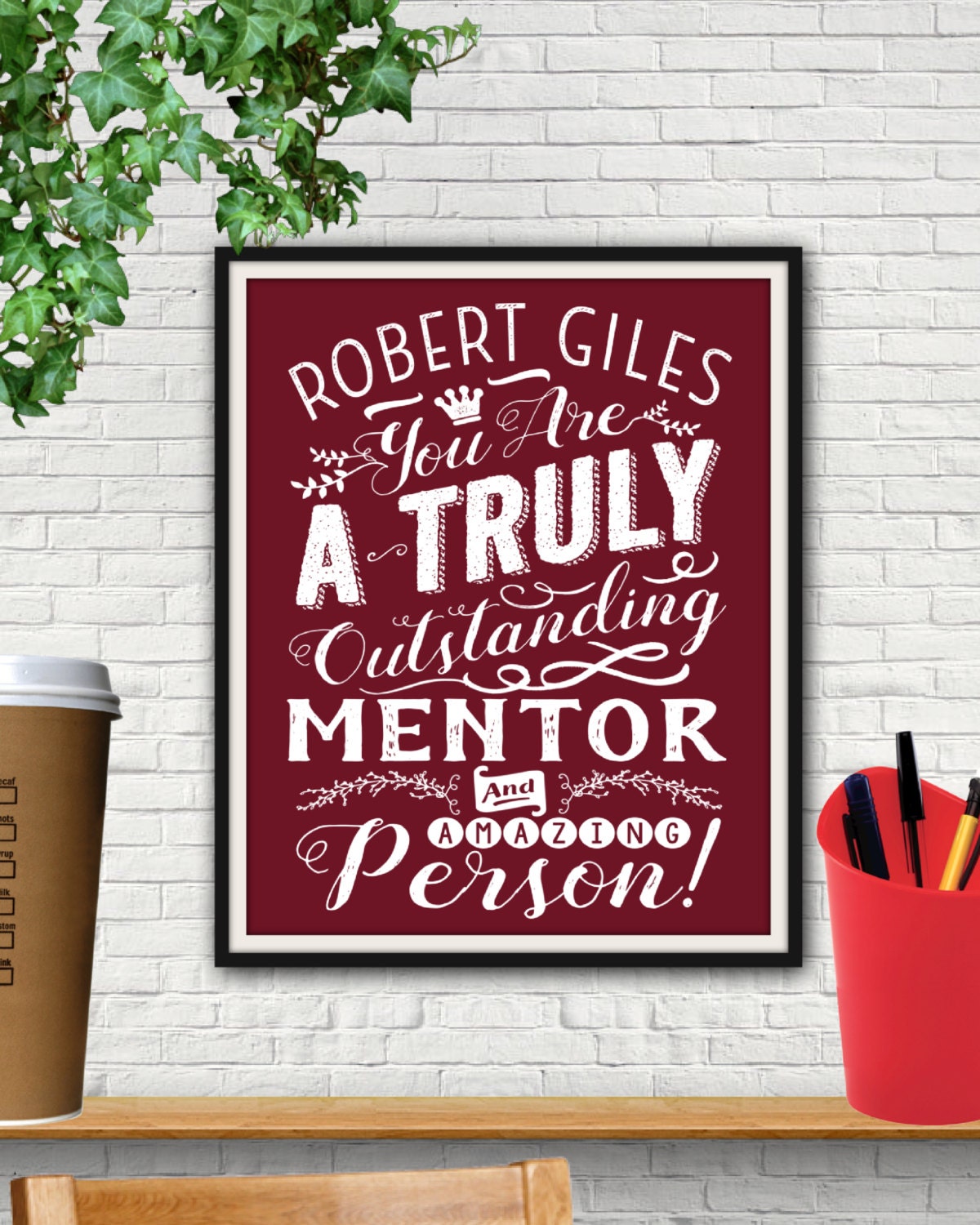 Custom Outstanding Mentor Print, Mentor, Mentor Gift, Thank You Gift ...