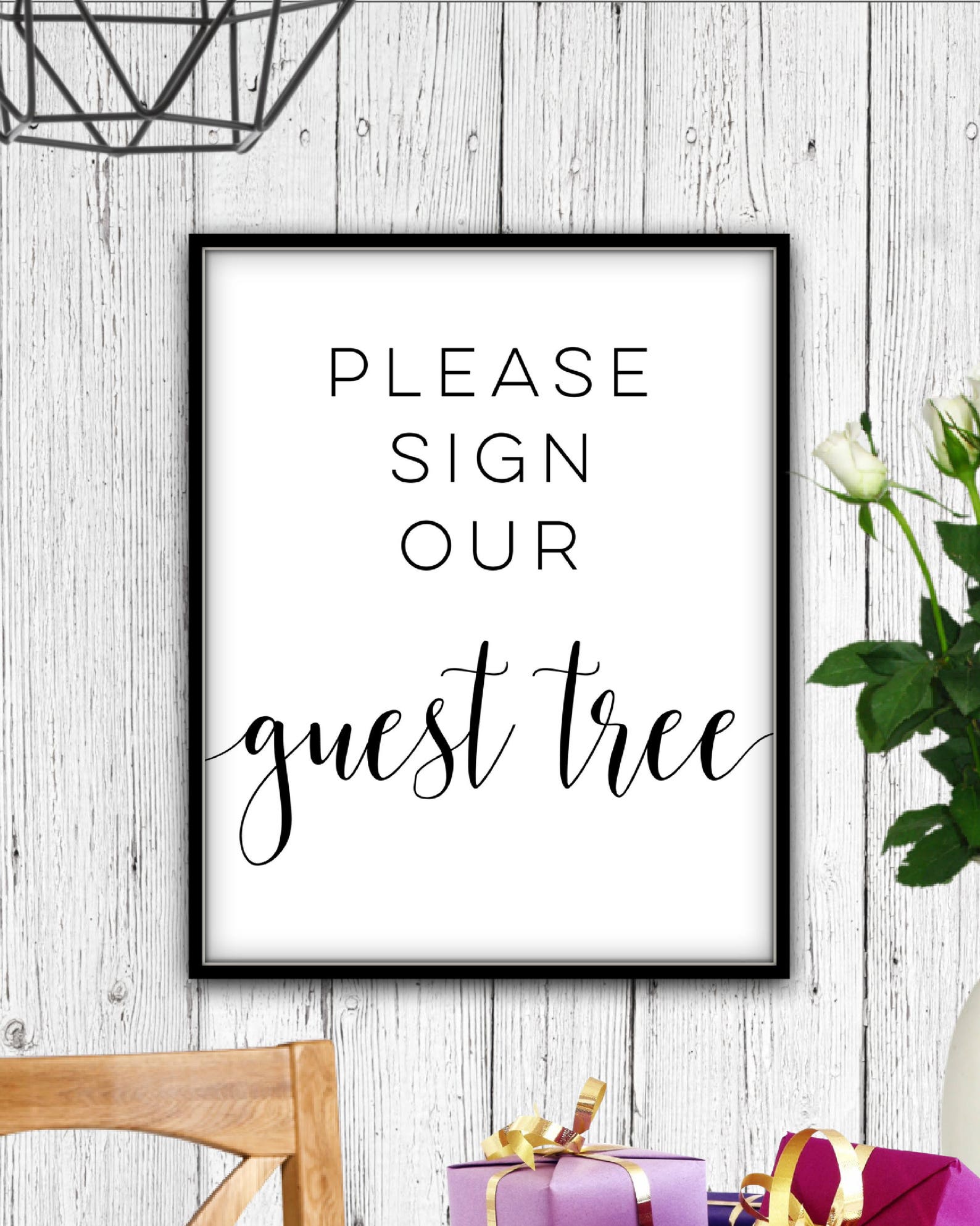 Please Sign Our Guest Tree DOWNLOAD Guest Tree Sign Guest - Etsy