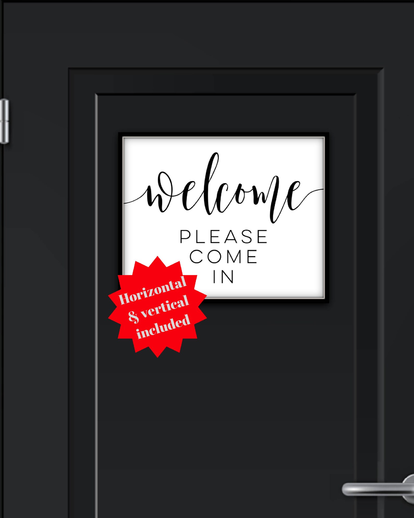 Welcome Please Come In DOWNLOAD Please Come in Door Sign - Etsy