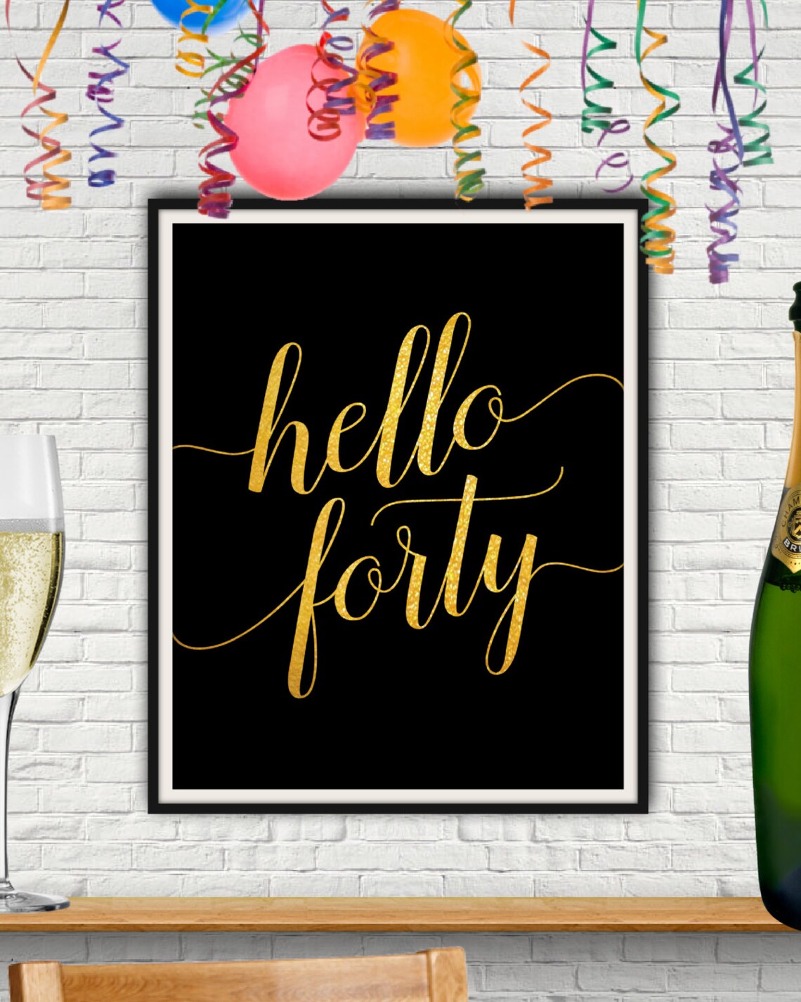 Hello Forty, Forty Birthday, 40 Year Old Birthday, 40 Birthday, 40th ...