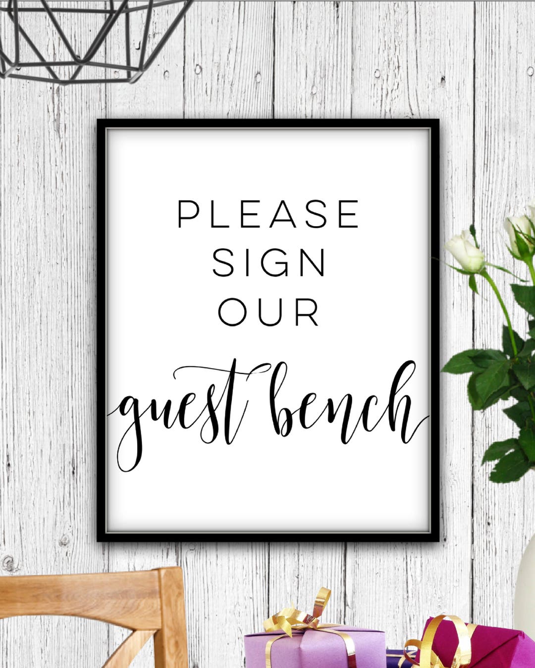 Please Sign Our Guest Bench, DOWNLOAD, Sign Our Guest Bench, Guest ...