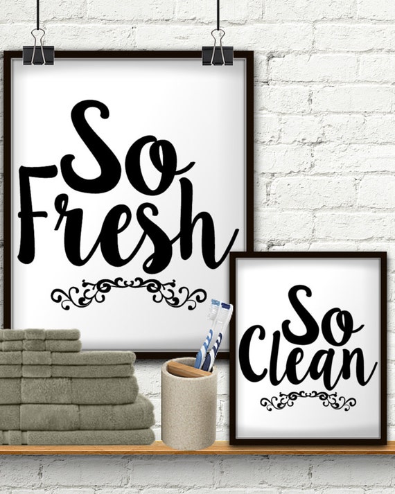 So Fresh So Clean Print Set So Fresh So Clean So Fresh And | Etsy
