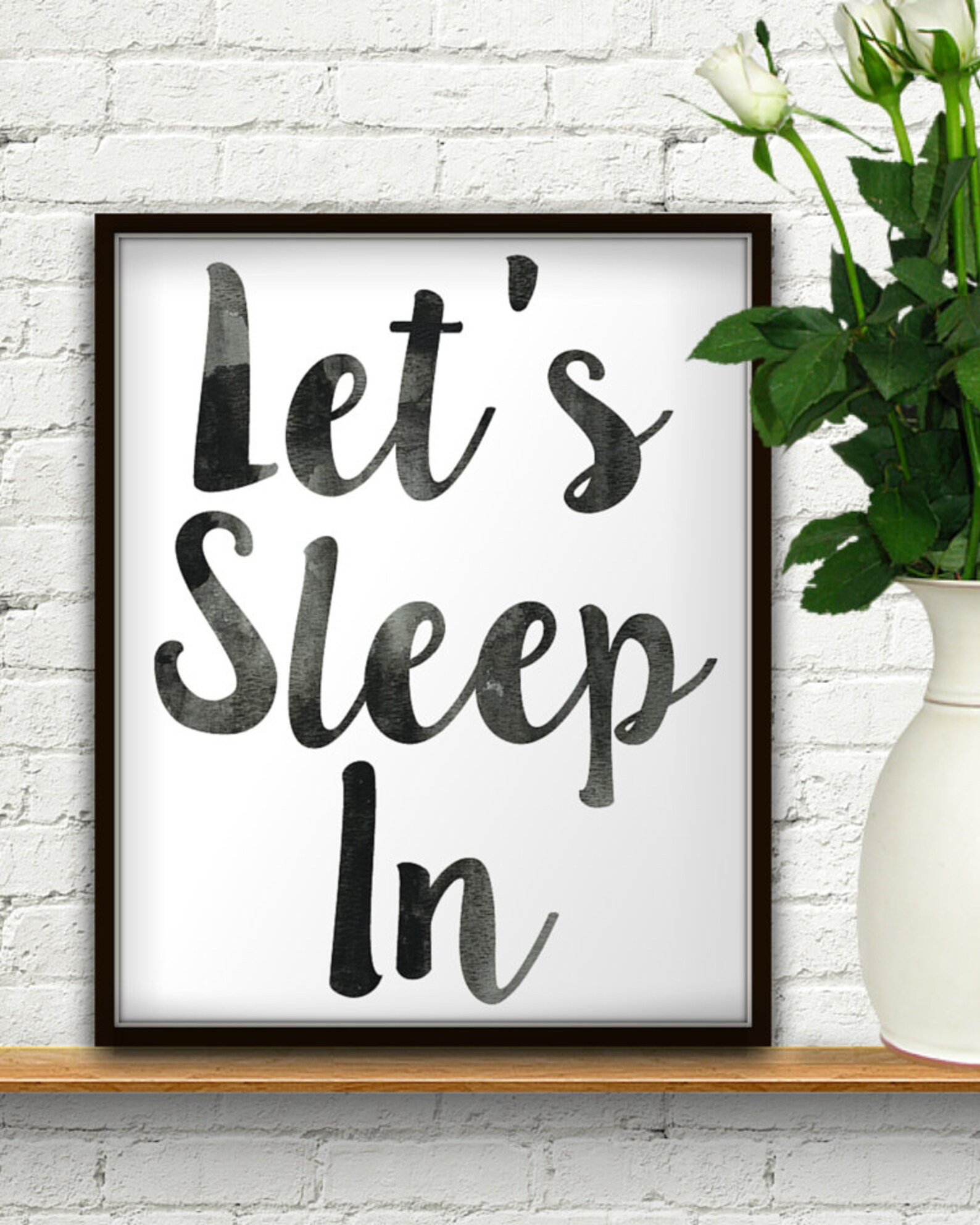 Let's Sleep In, Sleep All Day, Sleep, Bedroom Decor, Bedroom Wall Decor ...