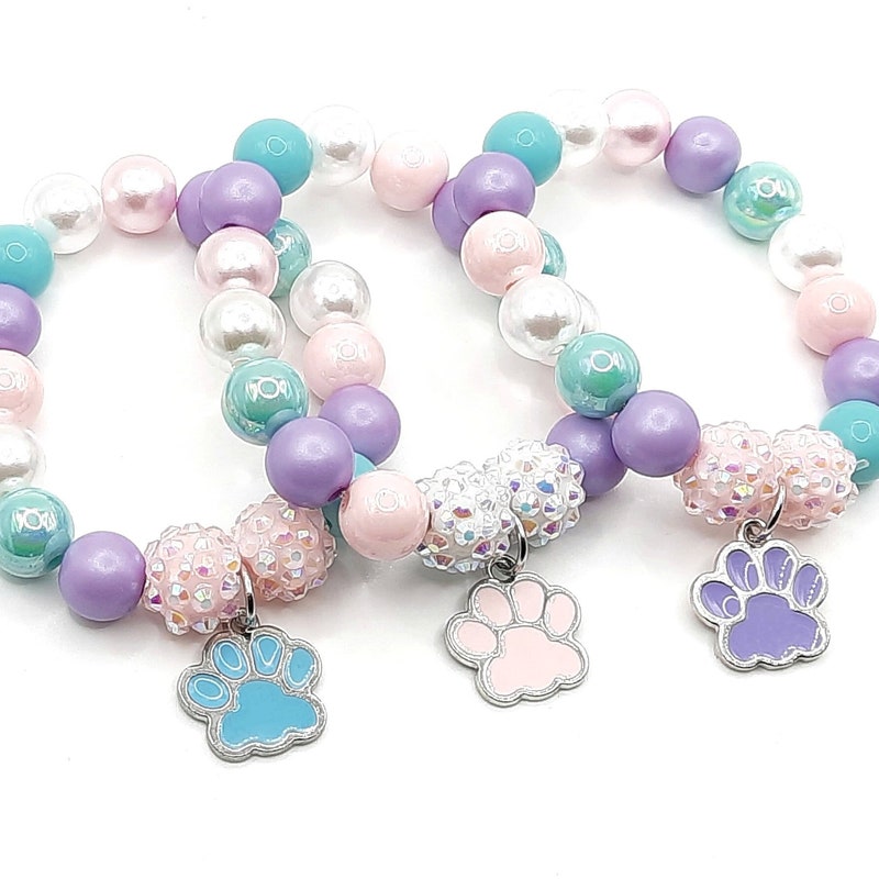 Purple Puppy Paw Charms - Etsy