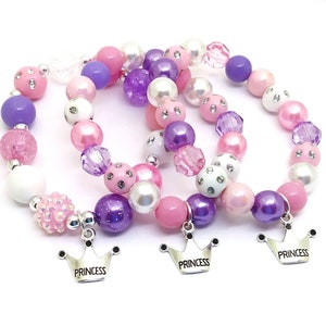 Girls Princess Party Favors Bracelets Tiara Thank You Gifts - Etsy