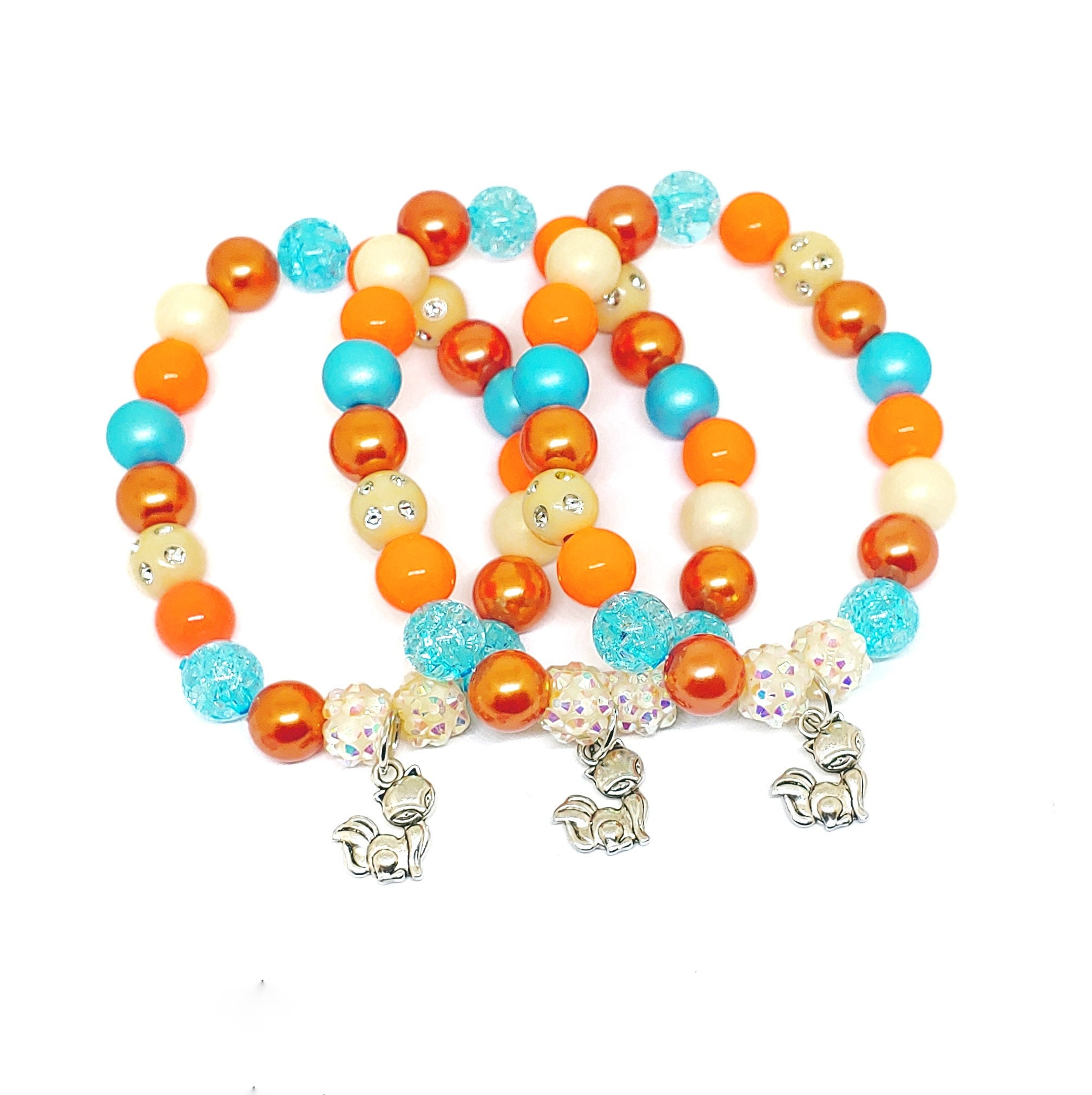 Fox bracelets party favors Girls woodland birthday | Etsy