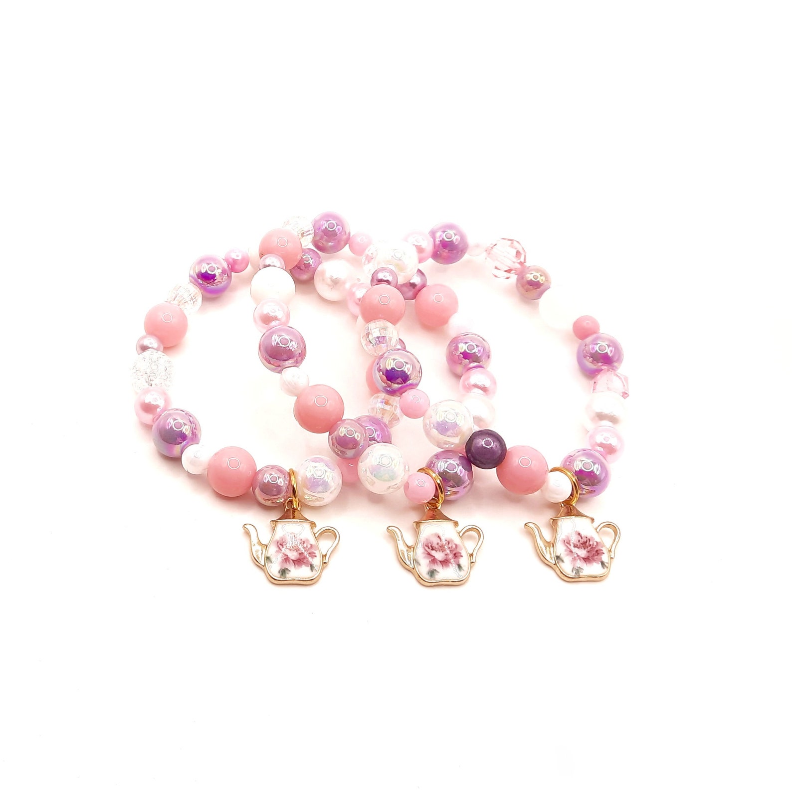 Tea Party Birthday Bracelets Party Favors | Etsy