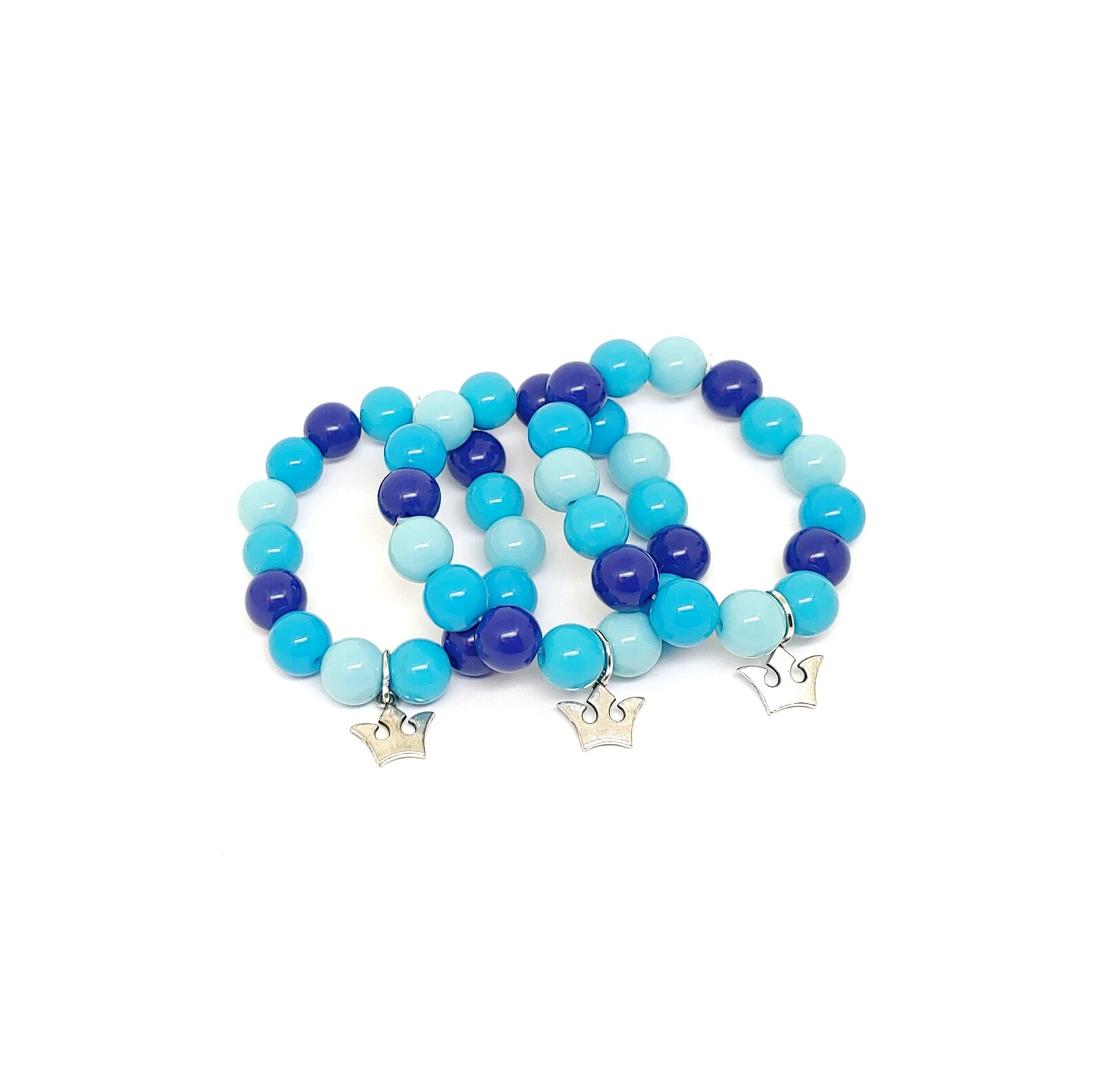 Boys Prince Bracelets Party Favors Blue Crown Birthday - Etsy