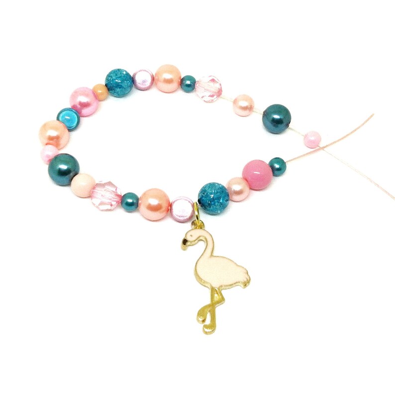 Pink Flamingo Bracelet Kits Party Favors Flamingle Activity - Etsy