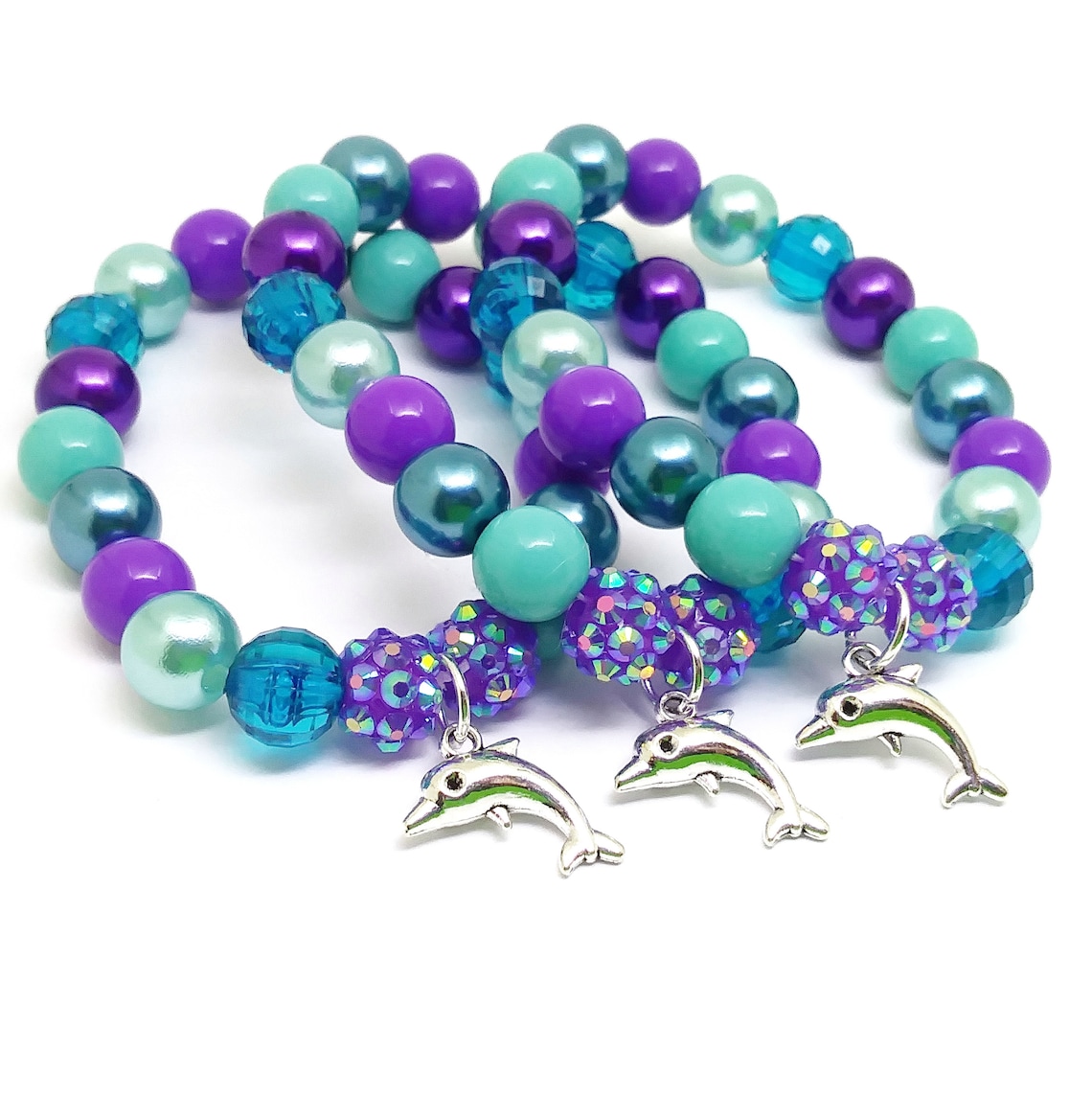 Dolphin party favor bracelets sealife birthday thank you gifts | Etsy