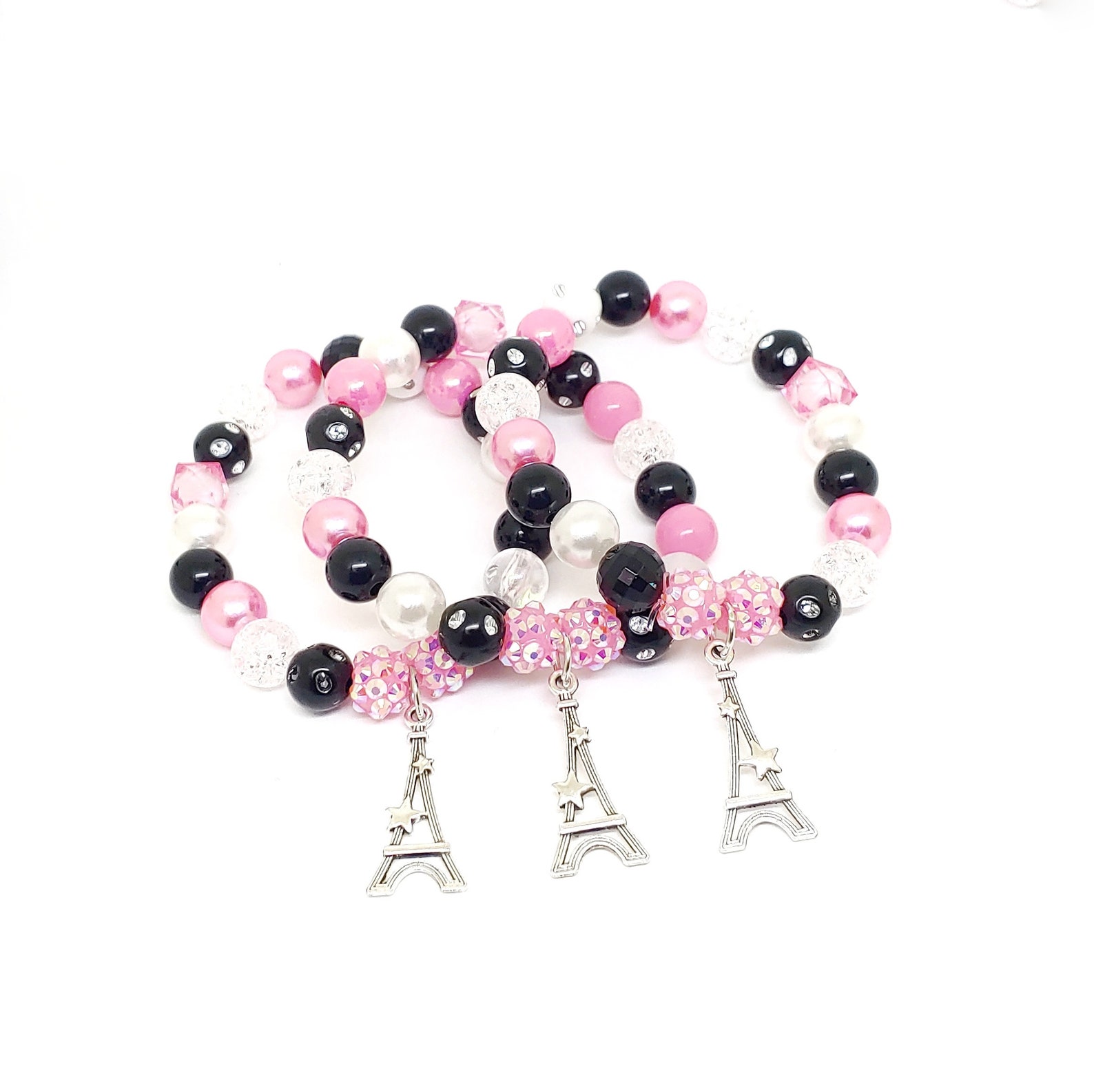 Eiffel Tower Bracelets Party Favors Girls Paris Birthday - Etsy