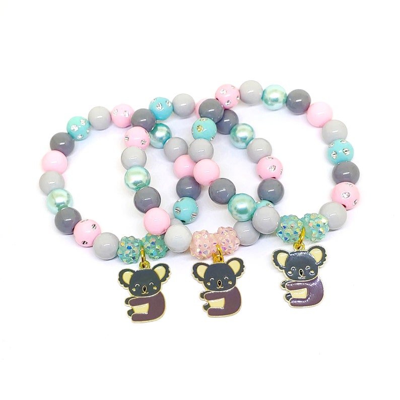 Koala bracelets party favors Girls birthday thank you gifts | Etsy