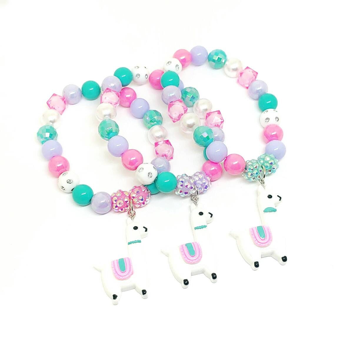 Llama Bracelets Party Favors No Drama Alpaca Birthday | Etsy