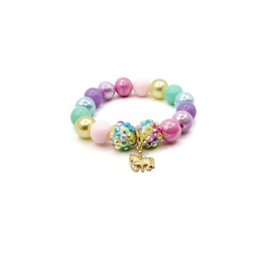 10 Pastel Carousel Bracelets Party Favors, Gold Birthday Gifts - Etsy