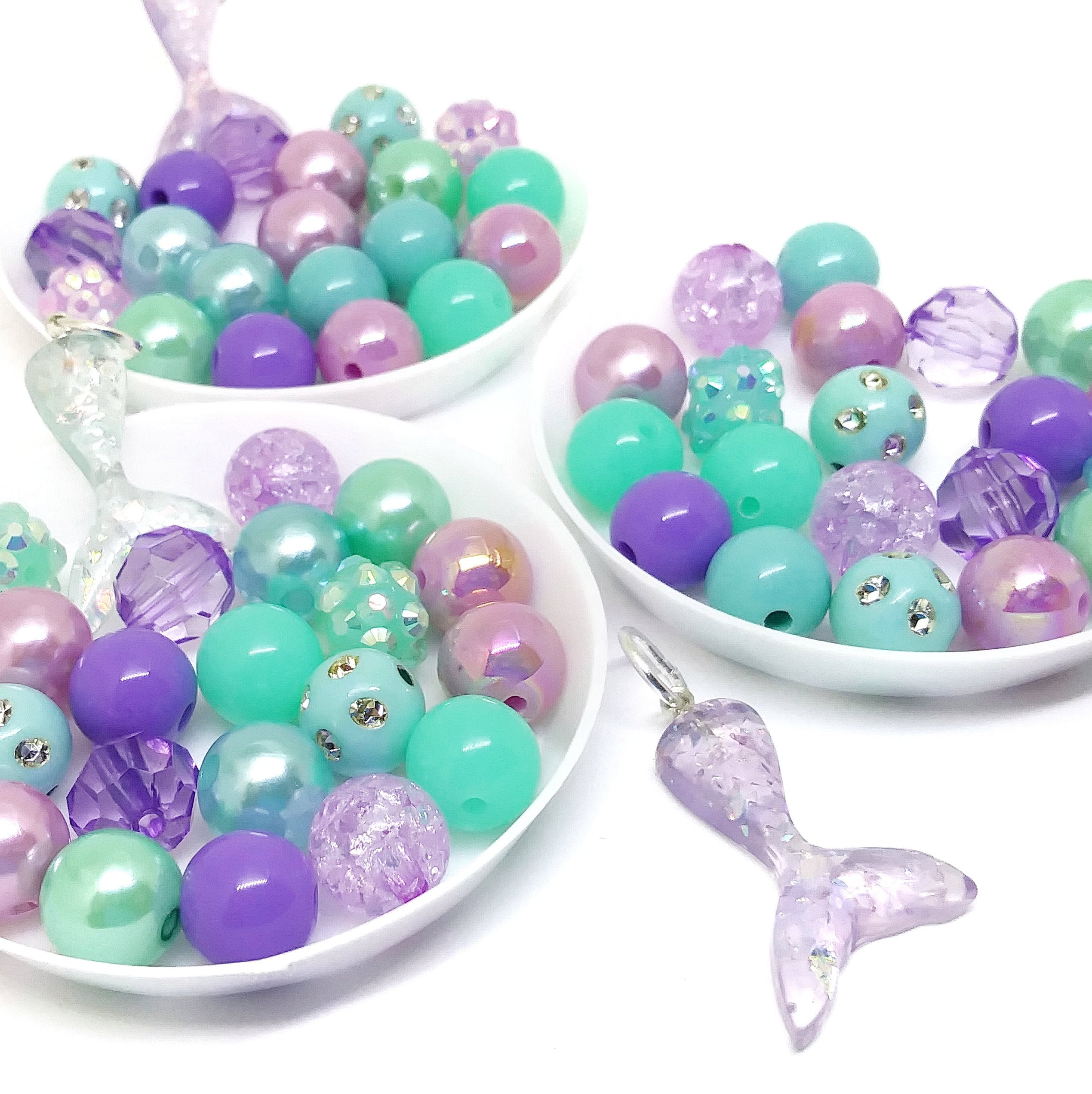 Mermaid Bracelet Kits Party Favors - Girls Mermaid Bracelets - Mermaid ...