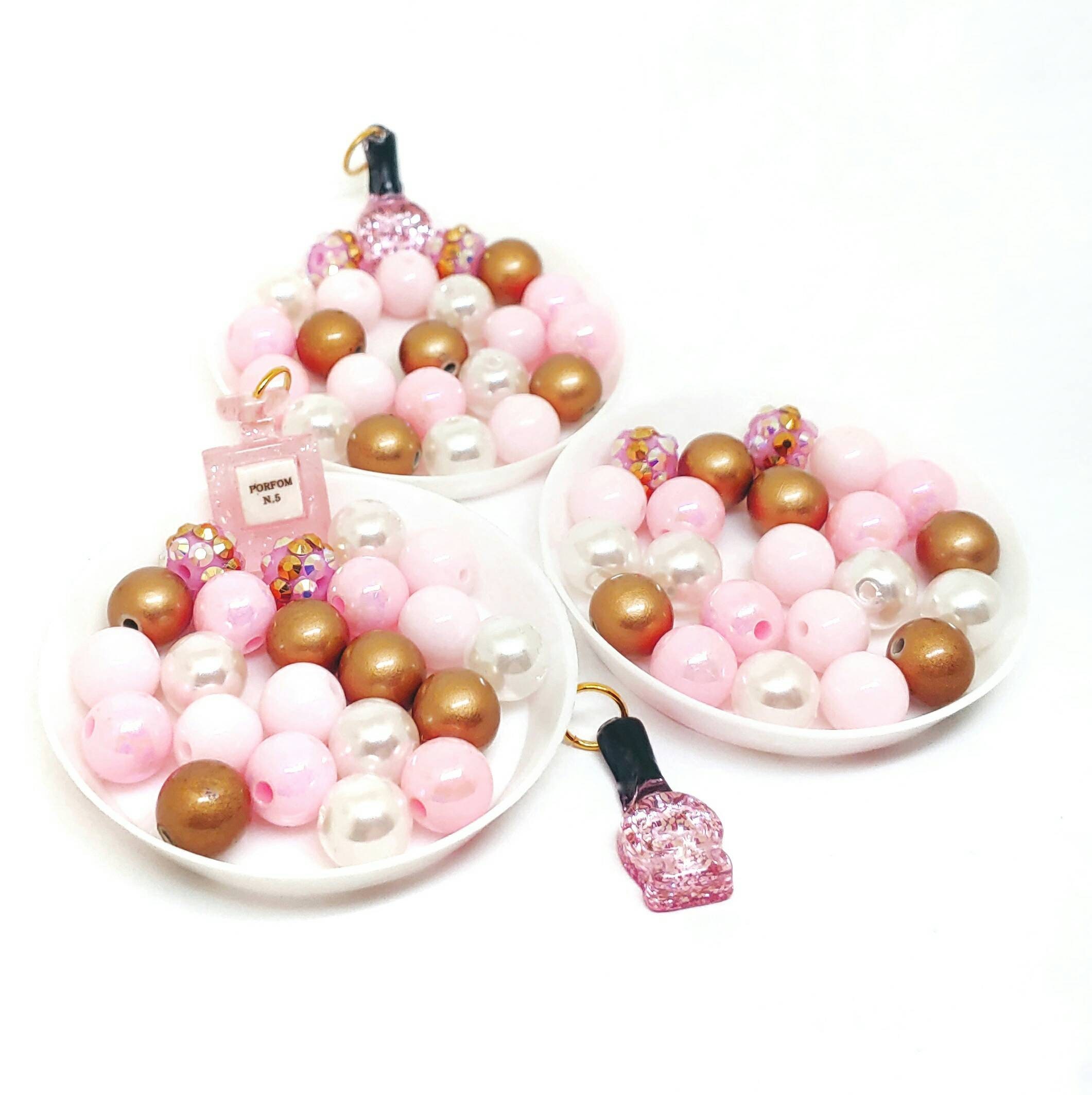 Girls Pink Spa Birthday Party Bracelet Kits | Etsy