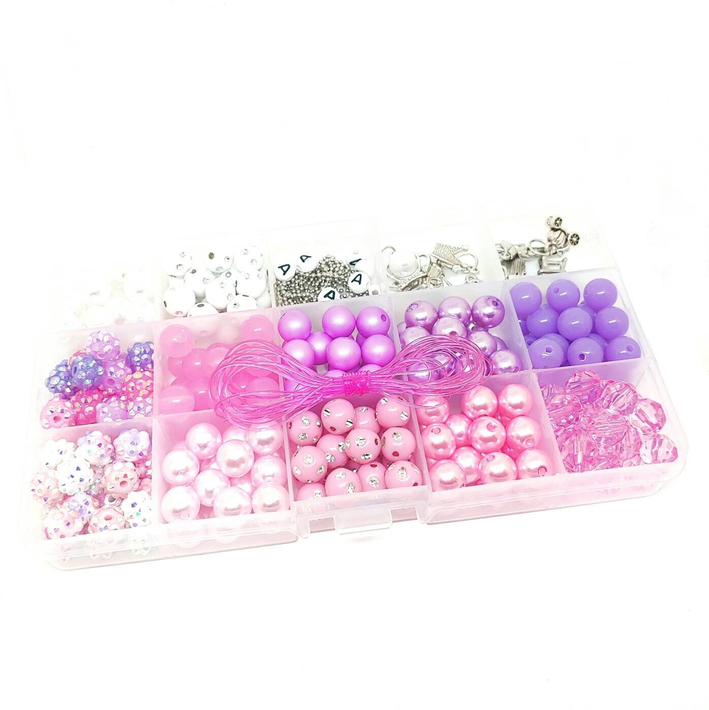 Personalized Princess Craft Kits Bead Box, Girls Easy Bracelets and ...