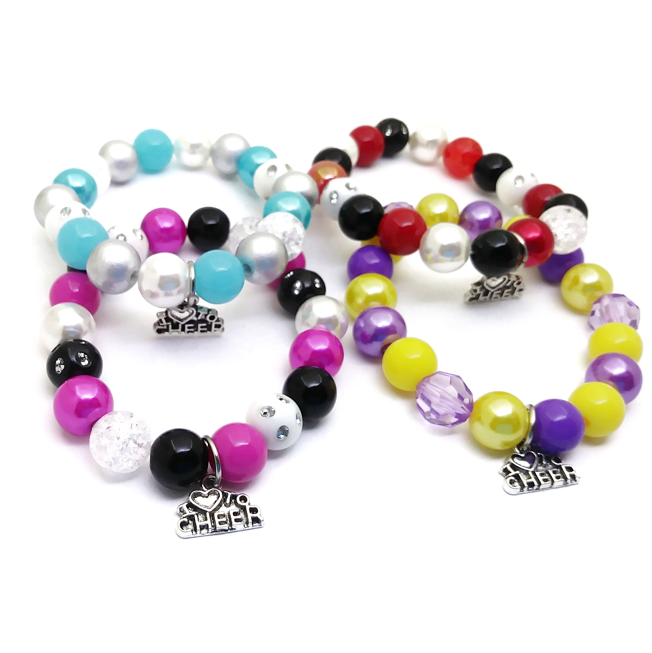 Custom Cheer Squad Bracelets Team Colors Gifts - Etsy