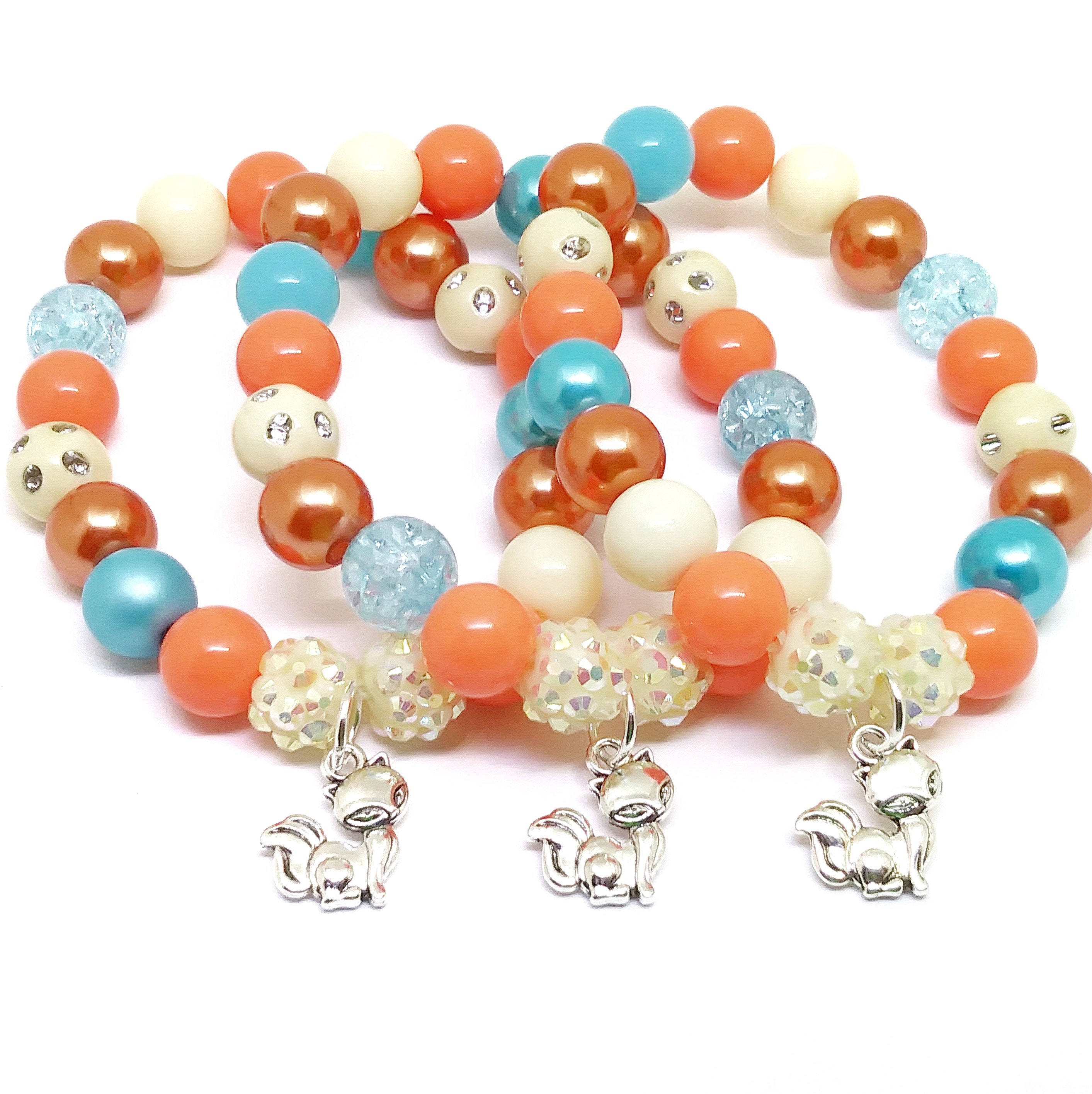 Fox bracelets party favors Girls woodland birthday | Etsy