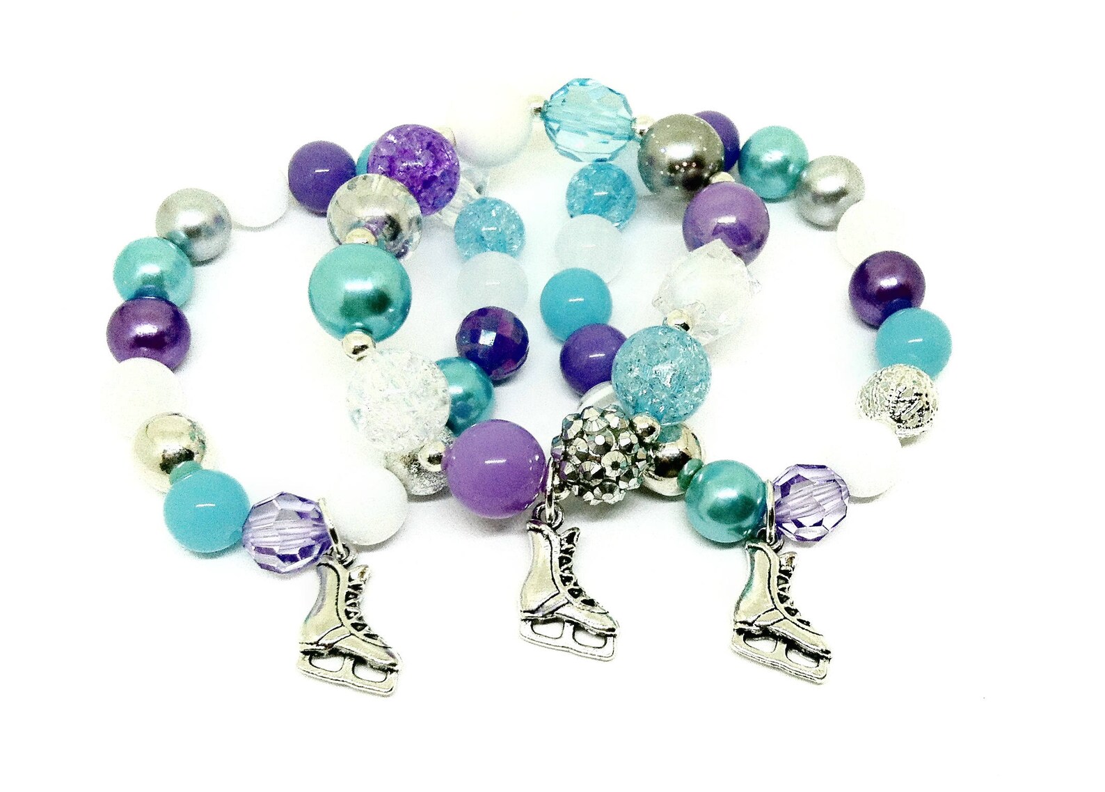 Ice Skate Party Favors Bracelets Girls Skating Birthday - Etsy