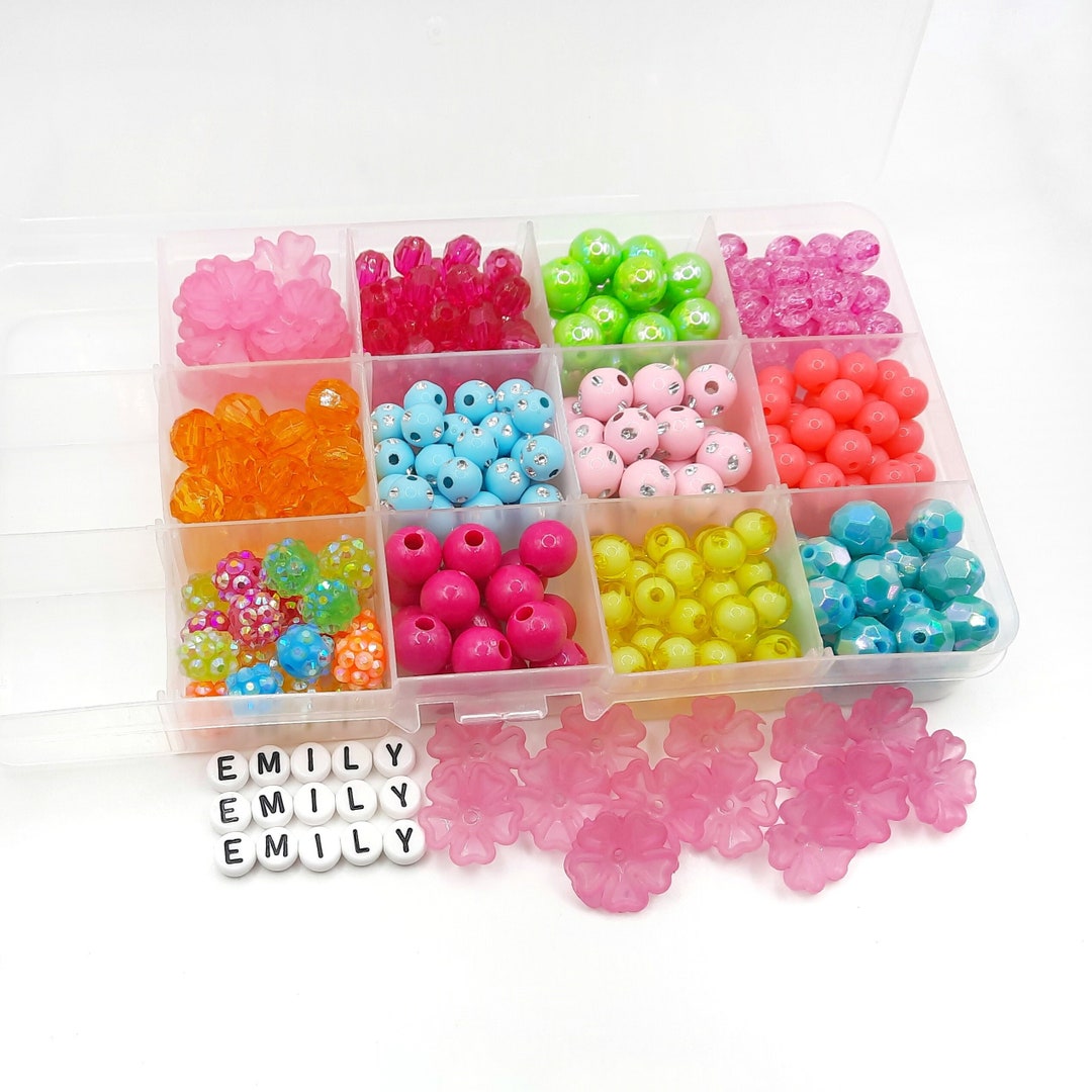 Personalized Luau Lei Bead Jewelry Craft Container, Diy Necklace ...