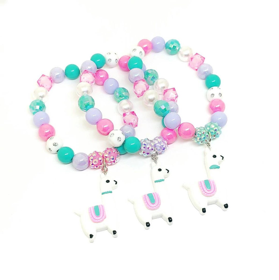 Llama Bracelets Party Favors No Drama Alpaca Birthday - Etsy