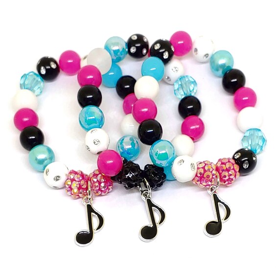 Music Note Bracelet Favors Girls Birthday Party Gifts - Etsy
