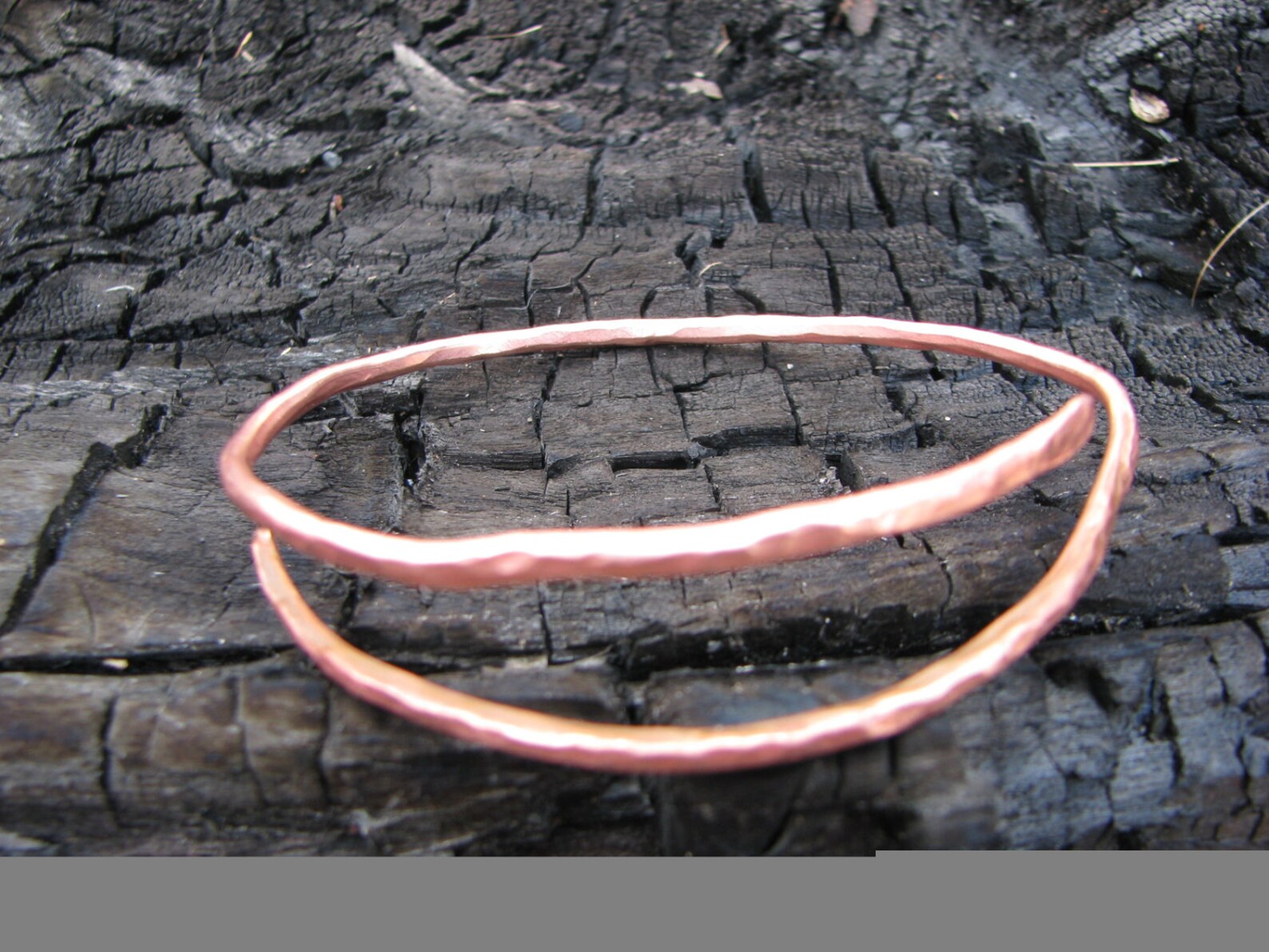 Simple Hammered Copper Bangle - Etsy