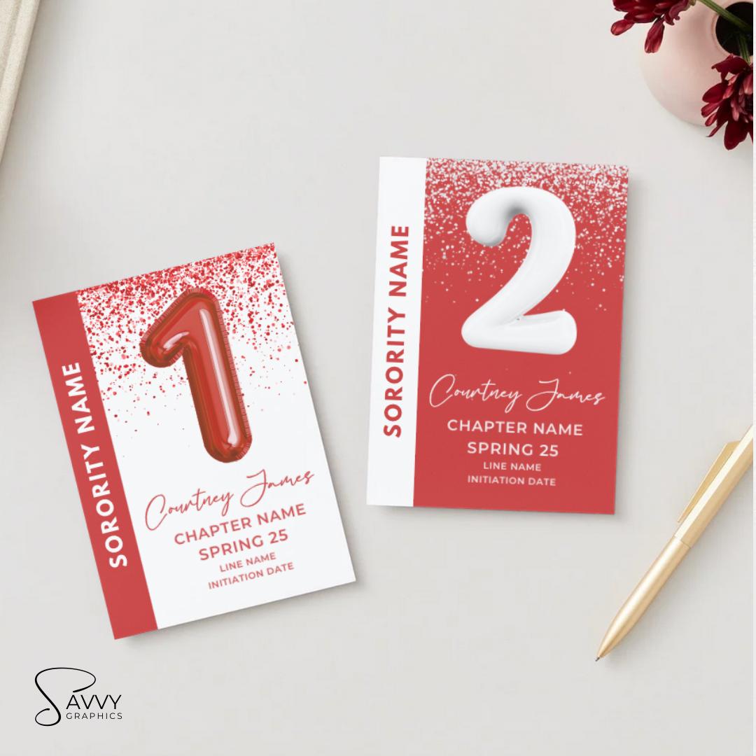Sorority Numbers Digital Download, 5x7, 8.5x11, Canva Editable Print ...