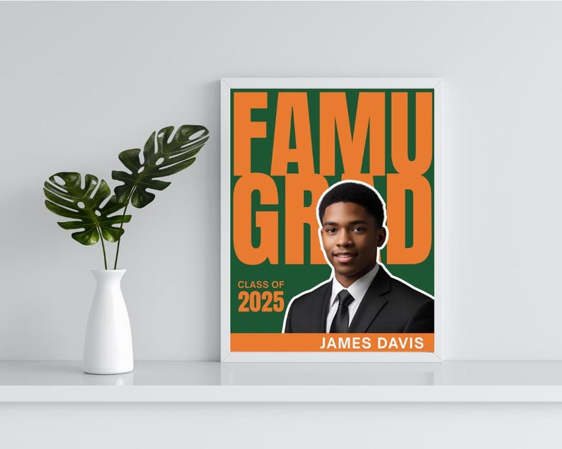HBCU Graduation Photo Sign Template: FAMU College Commit Print Social ...