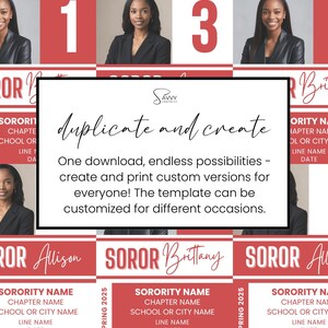 Sorority Photo Sign Template Canva, DIY, Digital Download, Editable ...