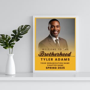 Fraternity Photo Sign Template: DIY Editable New Member Iota Phi Theta ...