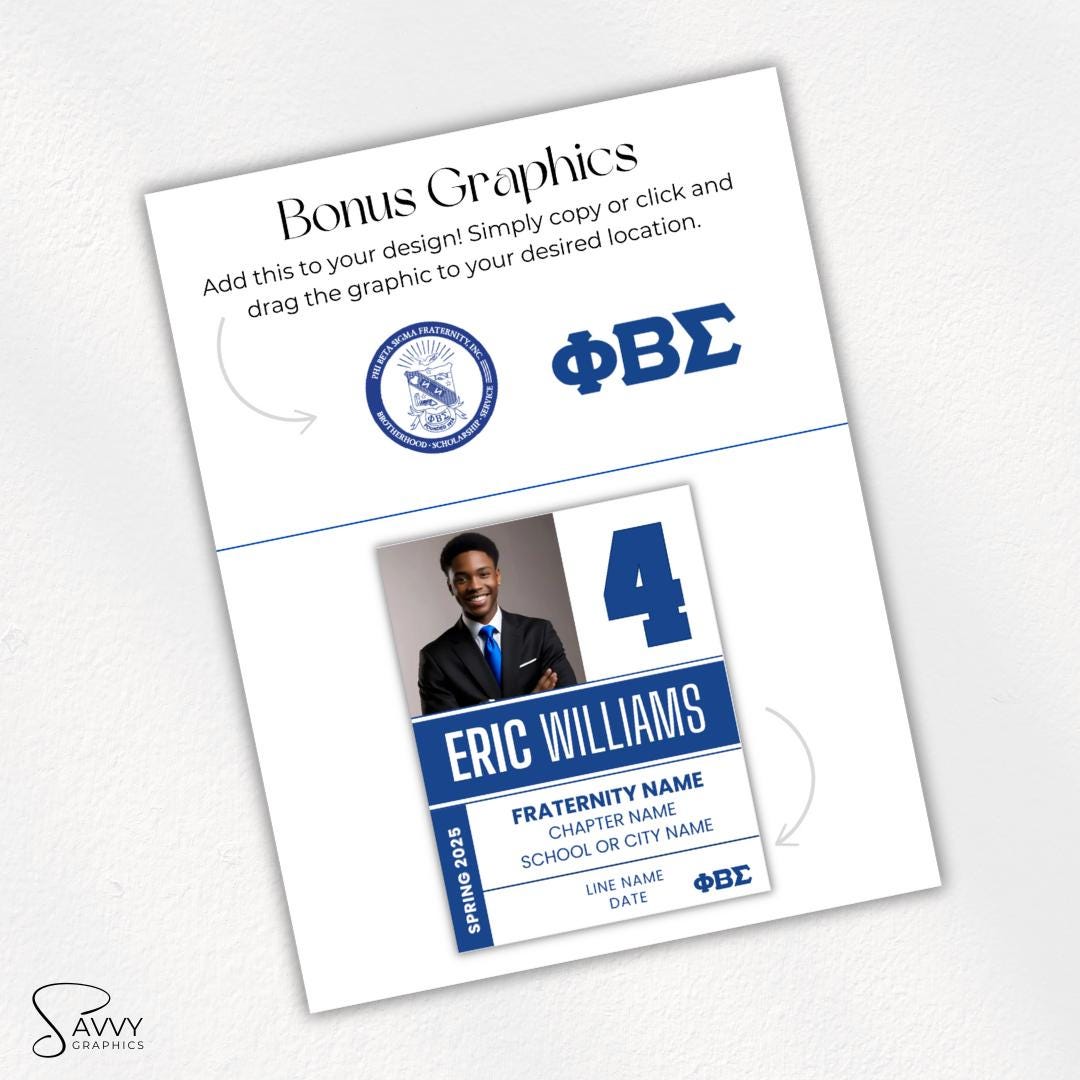 Fraternity Photo Sign, Canva Digital Download, 8.5x11 Editable Print ...