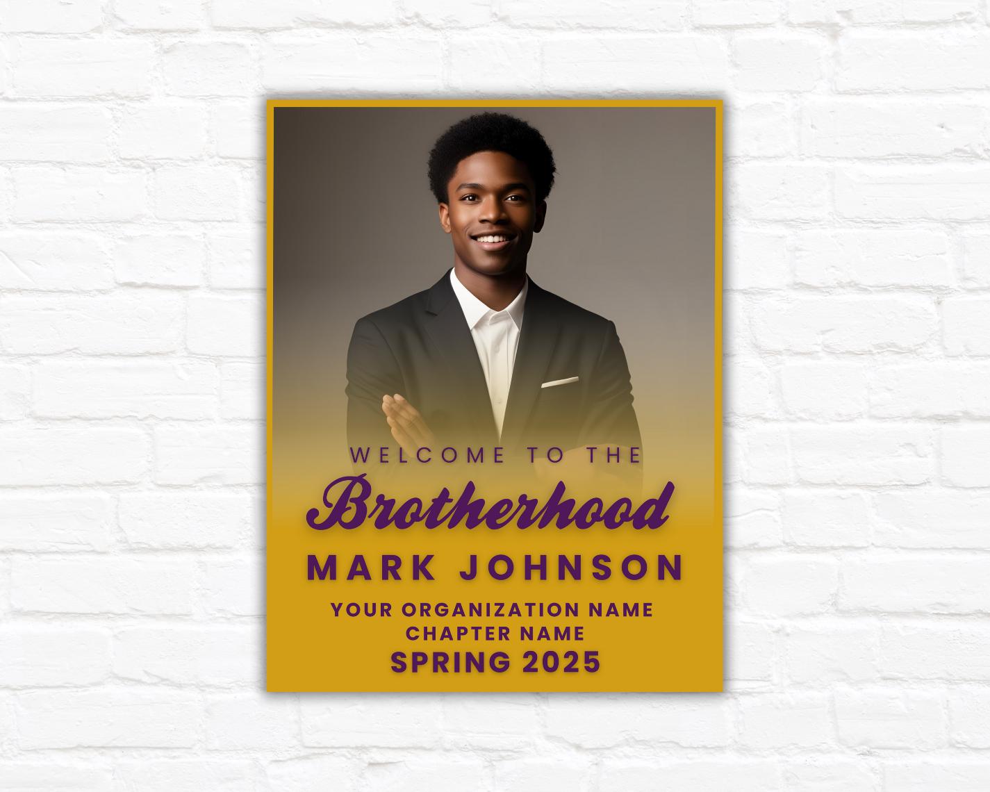 Fraternity Photo Sign Template: DIY Editable New Member Omega Psi Phi ...