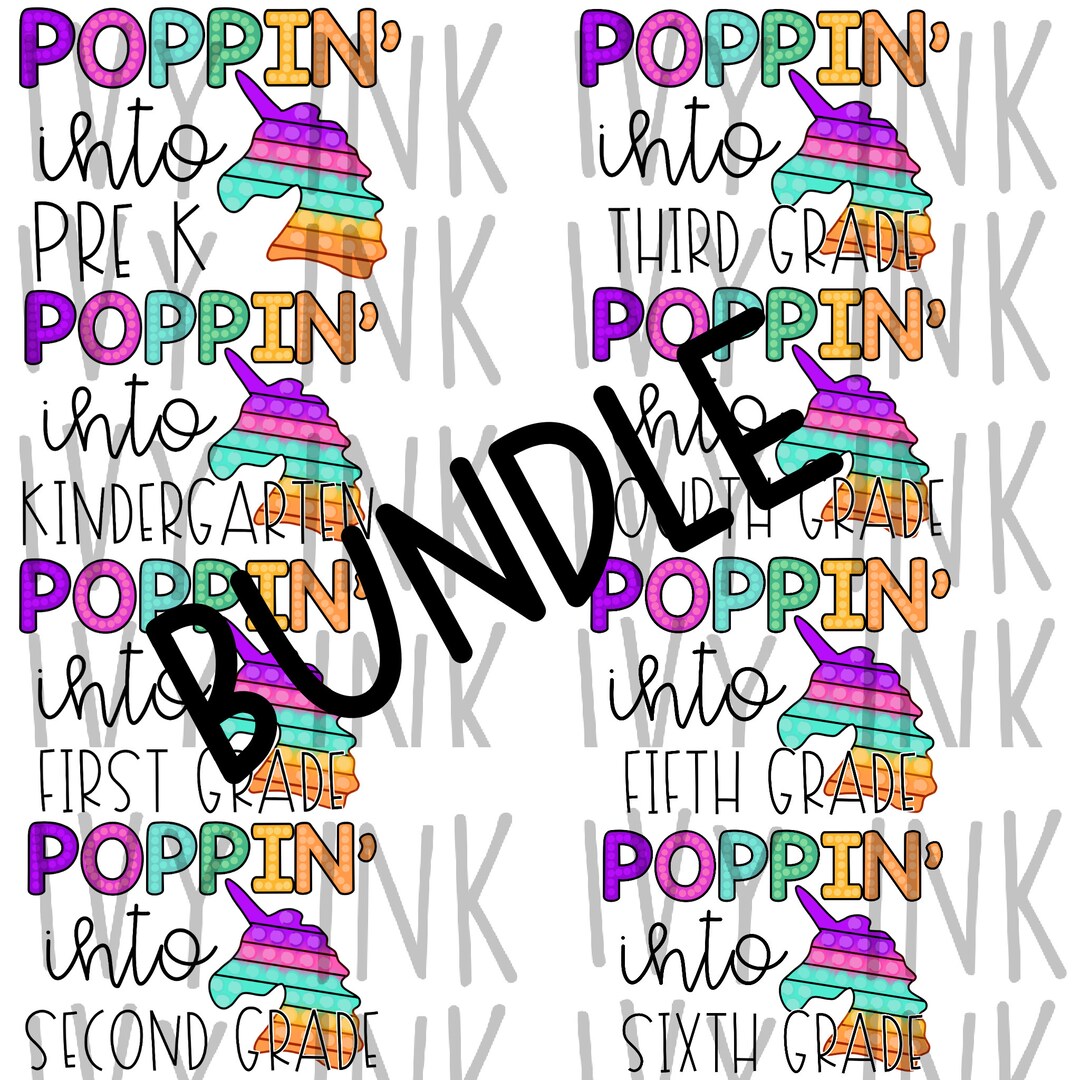 Poppin into Pre-K Kindergarten first second third fourth - Etsy 日本