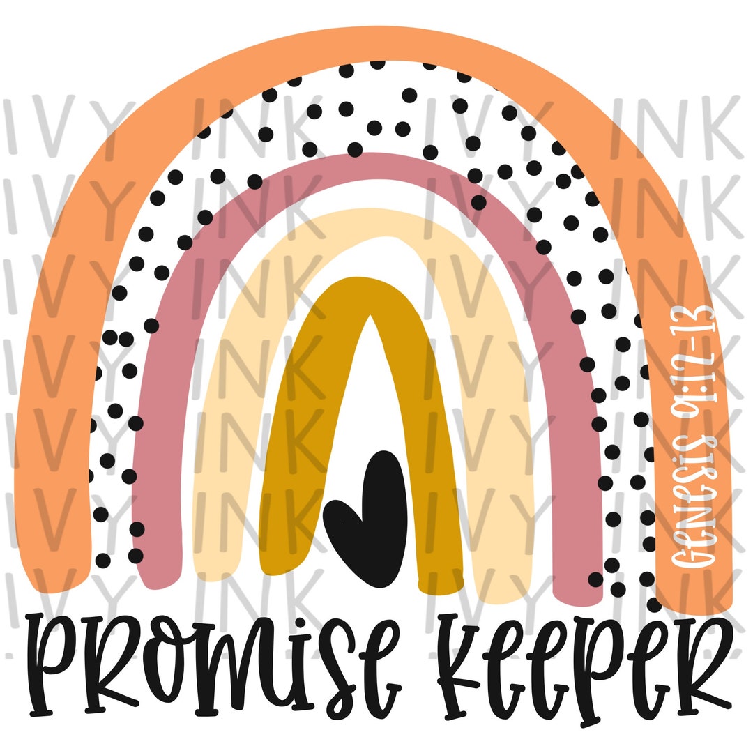 Promise Keeper Rainbowsublimation Tshirt PNG JPEG Digital - Etsy