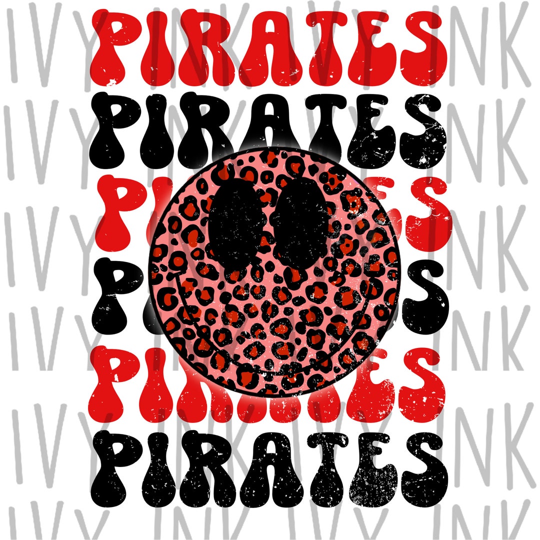 Pirates Groovy 80s 70s Mascot School Spirit Back to - Etsy