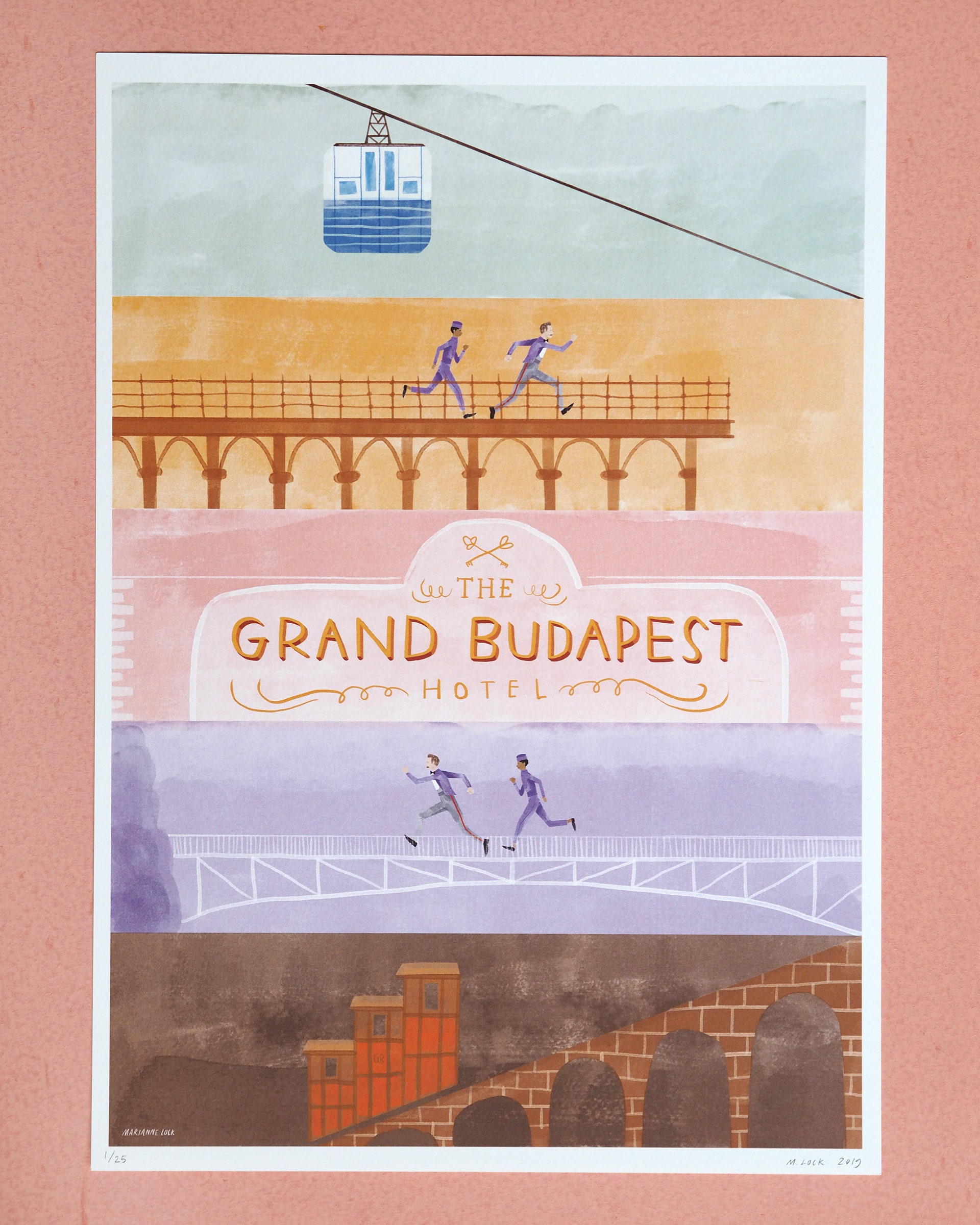 The Grand Budapest Hotel Movie Poster in A2 Size - Etsy