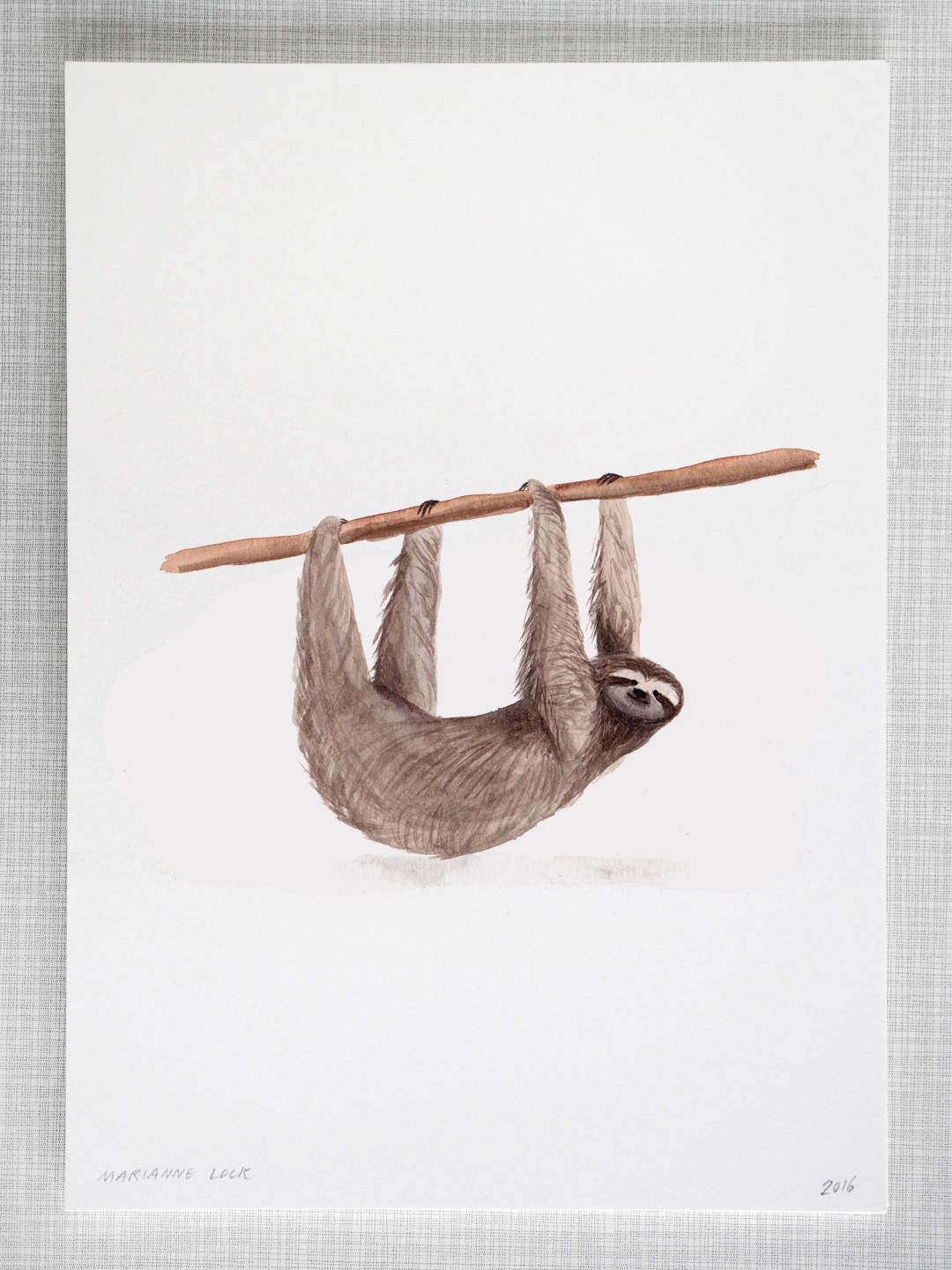 Sloth Animal Print A4 Size - Etsy
