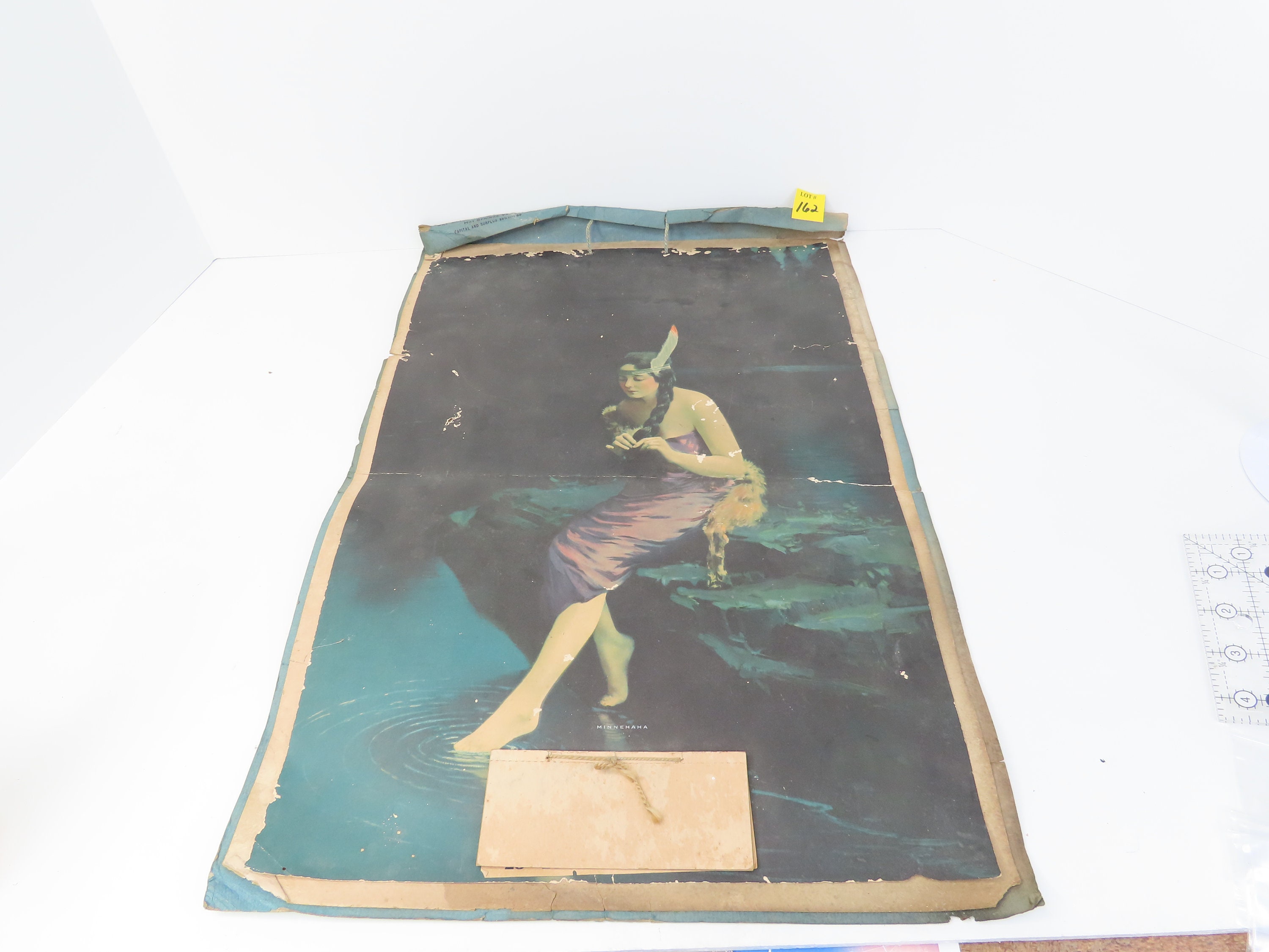 Vintage Minnehaha Native American Indian Maiden Woman Art Calendar 1921 ...