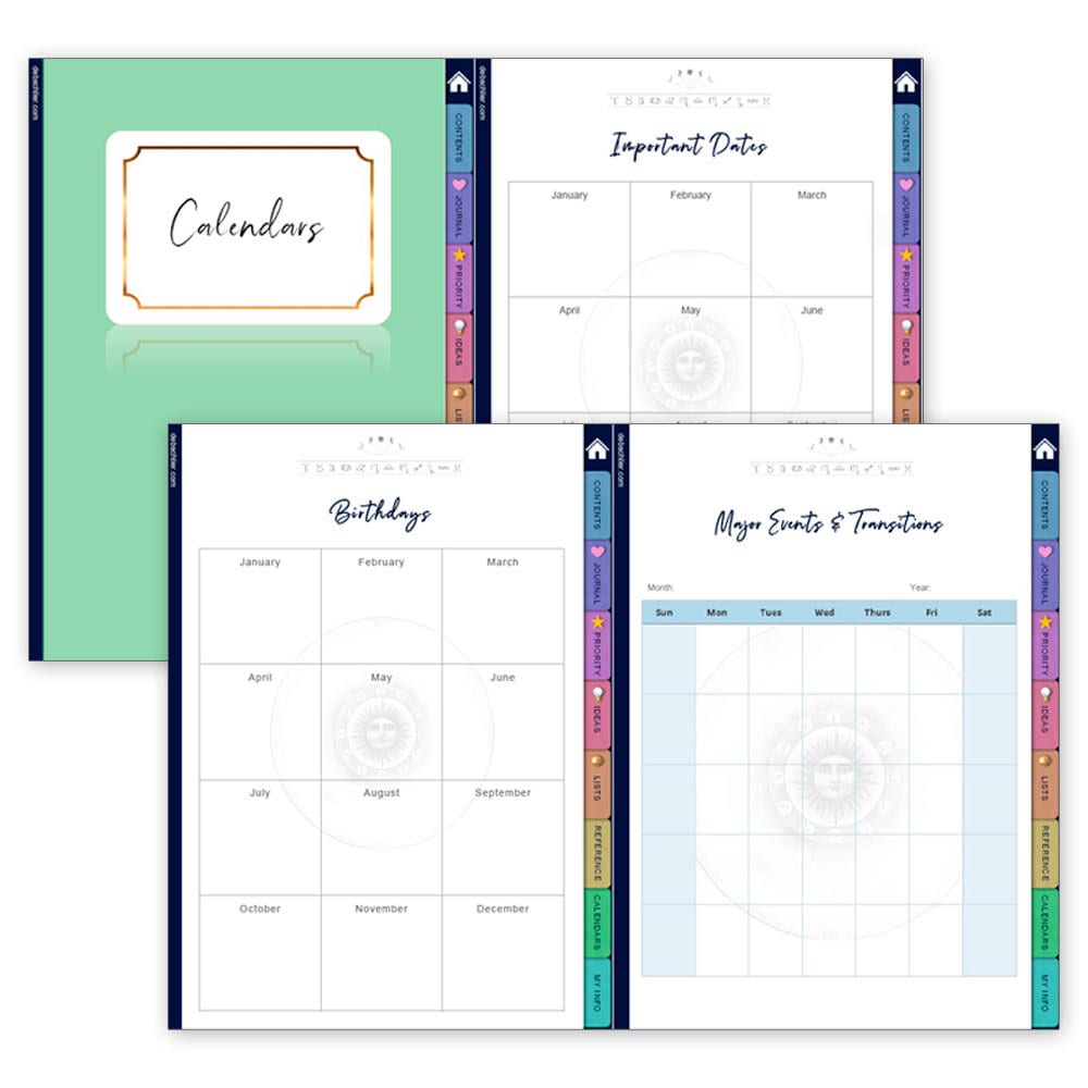 Libra Journal, Digital Ebook Planner, Printable PDF, the Scales Self ...