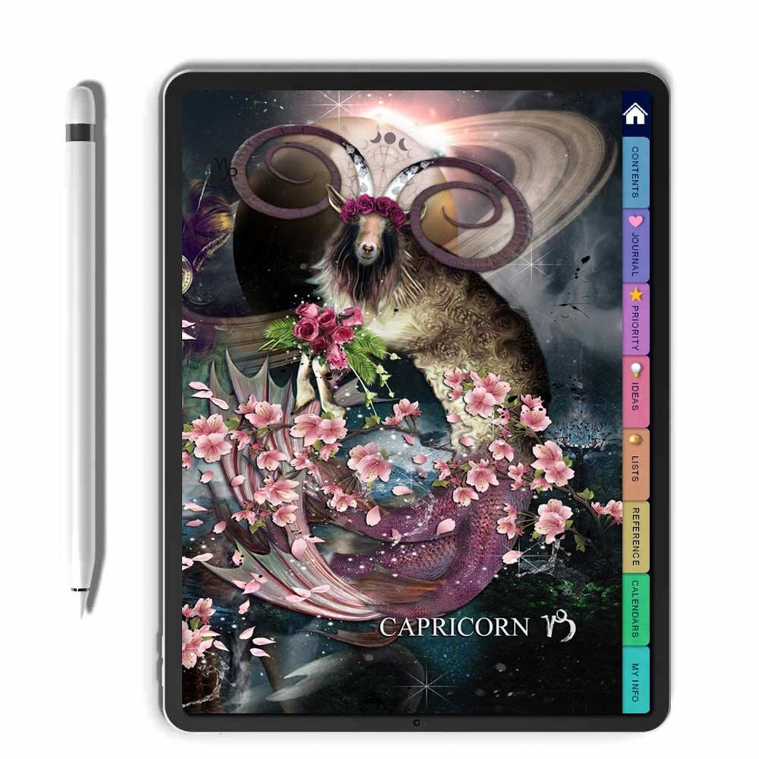 Capricorn Zodiac Journal, Digital Notebook Diary (PDF) - Etsy