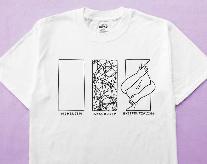 Nihilism Absurdism Existentialism T Shirt Unisex Philosophy Screen ...