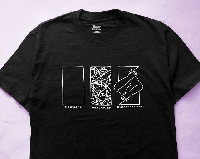 Nihilism Absurdism Existentialism T Shirt | Unisex Philosophy Screen ...