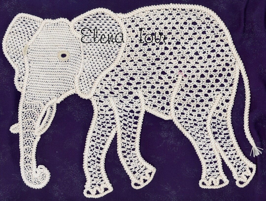 Elephant, Romanian Point Lace Kit - Pattern No. 122CE - Etsy